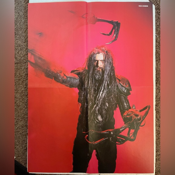 Metal Edge | Art | Red And Black Rob Zombie Poster | Poshmark